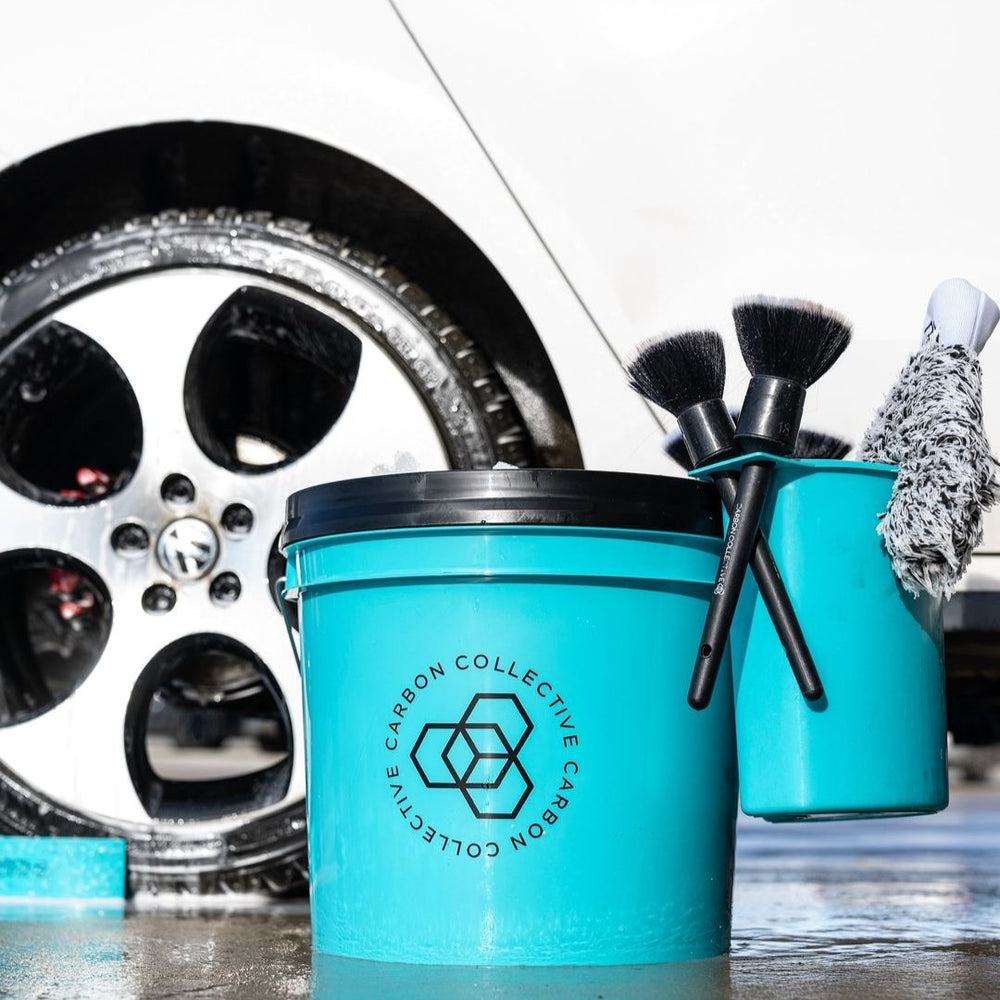 【CARBON COLLECTIVE（カーボンコレクティブ）】Clear Teal Detailing Bucket｜クリアバケツ