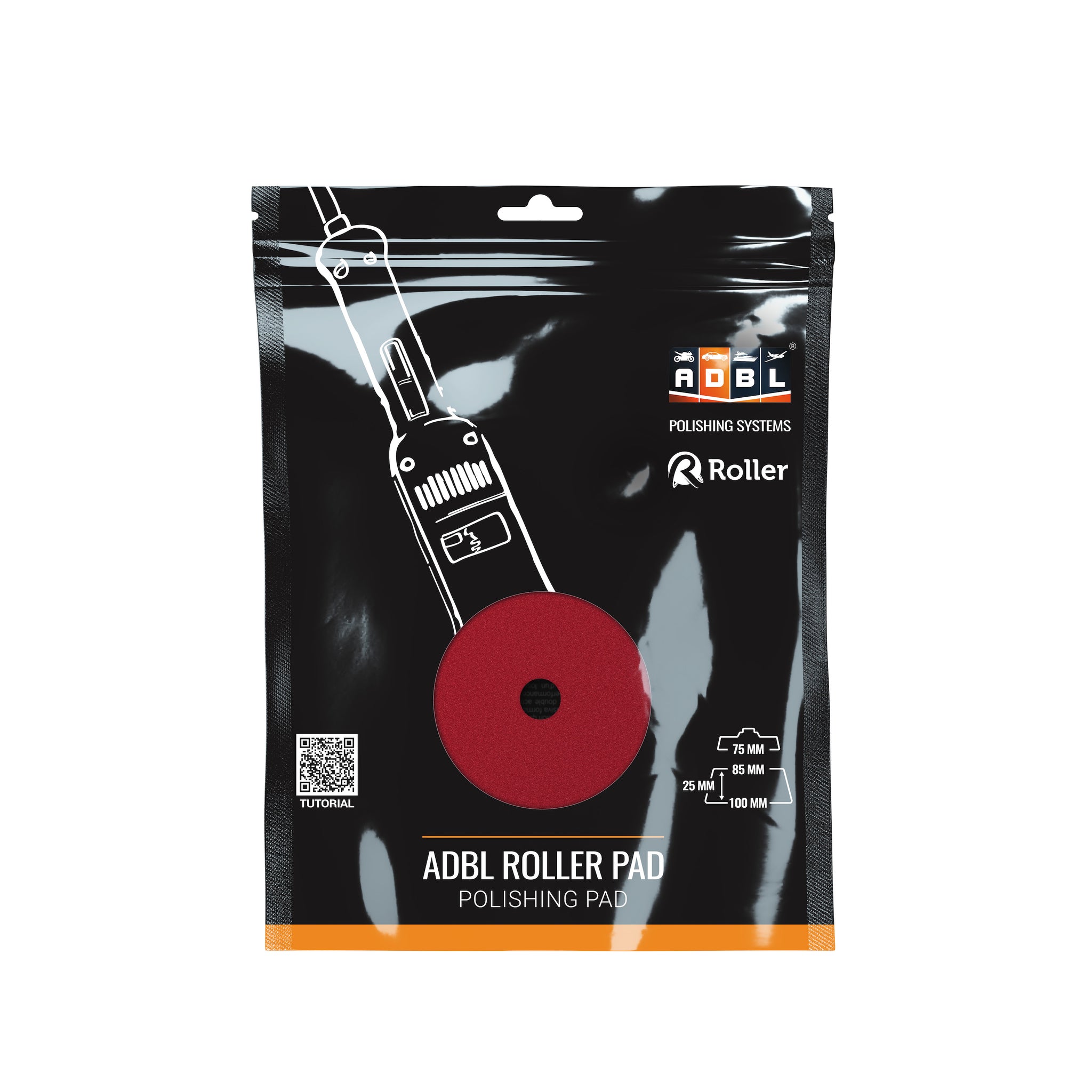 ADBL ROLLER PAD-DA SOFT POLISH 75｜中間〜仕上げ研磨用バフ
